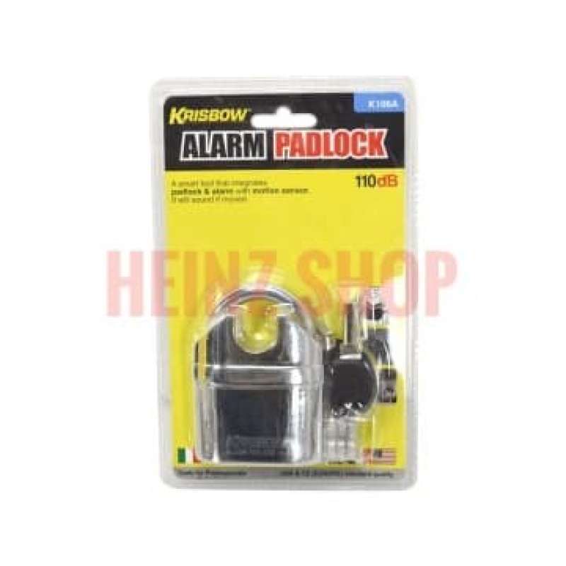 Promo Gembok Alarm Heavy Duty K106A Krisbow Alarm Padlock Gembok Anti ...