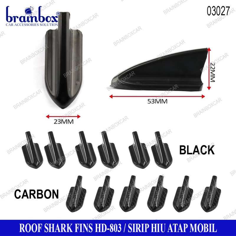 Jual Roof Shark Fin HD-803 Sirip Hiu Atap Mobil Air Flow Scoop - Hitam ...