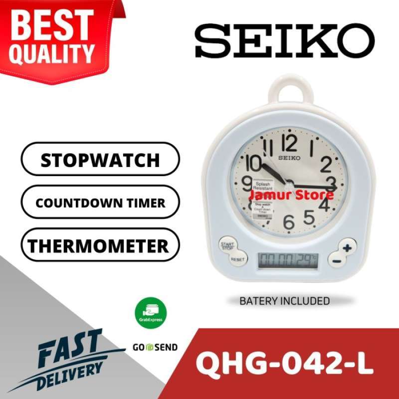 Promo Seiko QHG042L Jam Meja Stopwatch And Count Down Timer Original ...