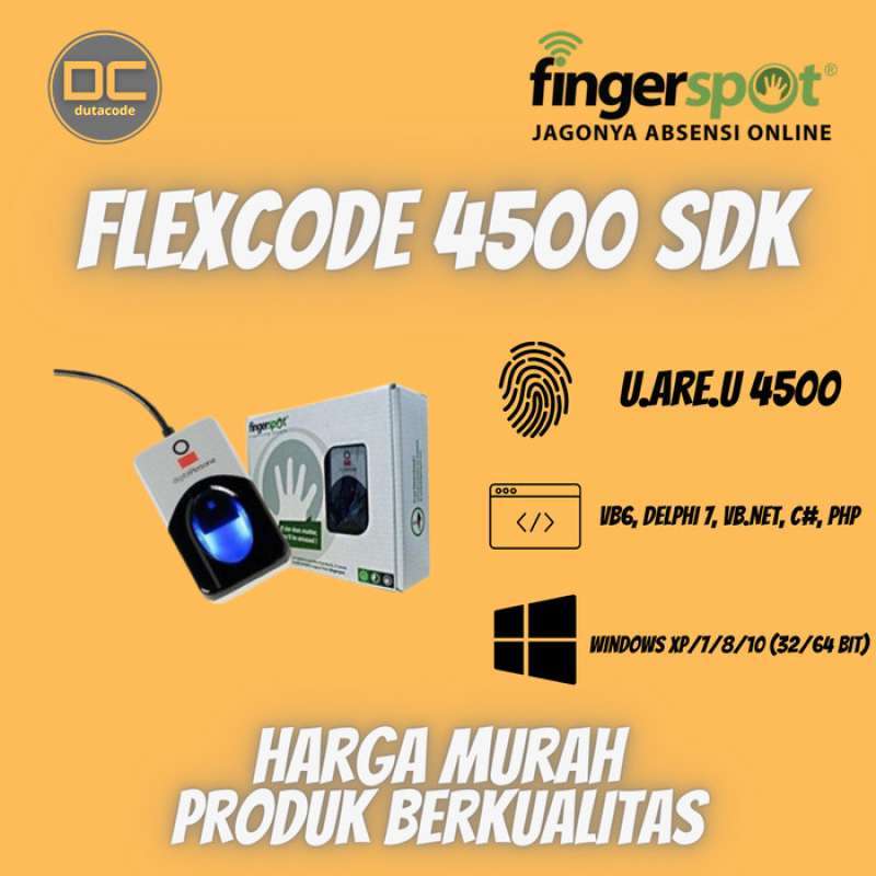 Promo Fingerspot Flexcode 4500 Support Aplikasi Bpjs Kesehatan Diskon 23% di Seller Ruang ...