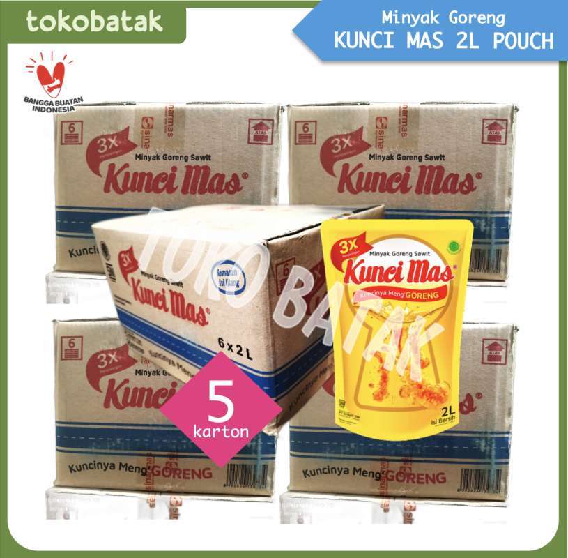 Promo Kunci Mas 2 Liter Minyak Goreng - Multipack 5 Karton x 6 Pouch ...