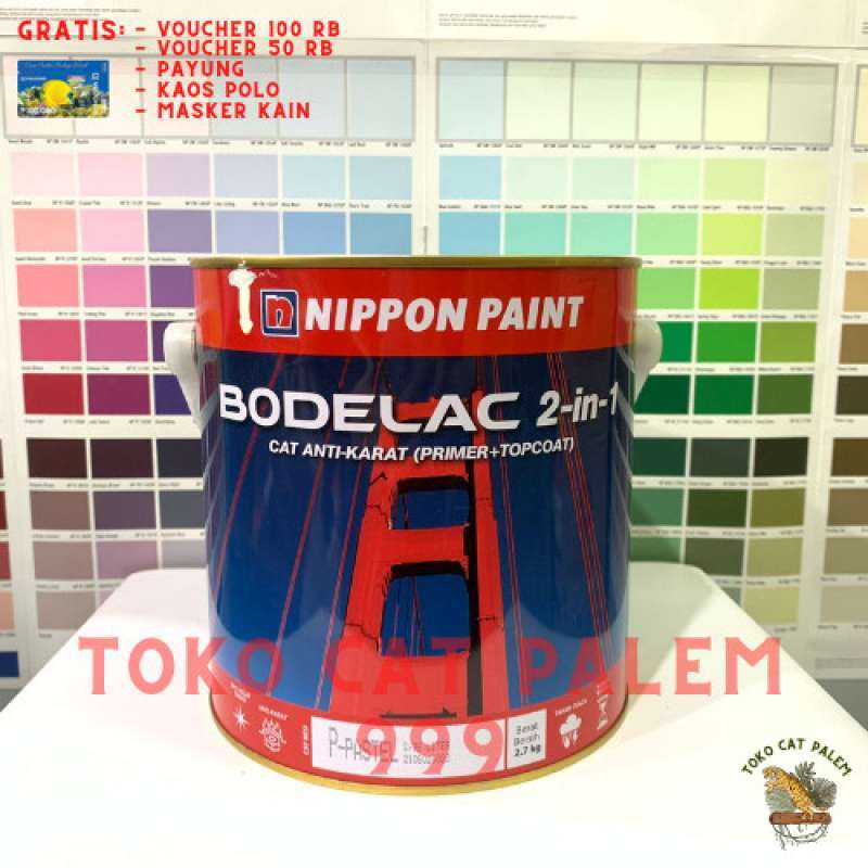 Jual Cat Kayu dan Besi Nippon Bodelac 2in1 Anti Karat Putih / Warna 1 L di Seller Holica Store ...