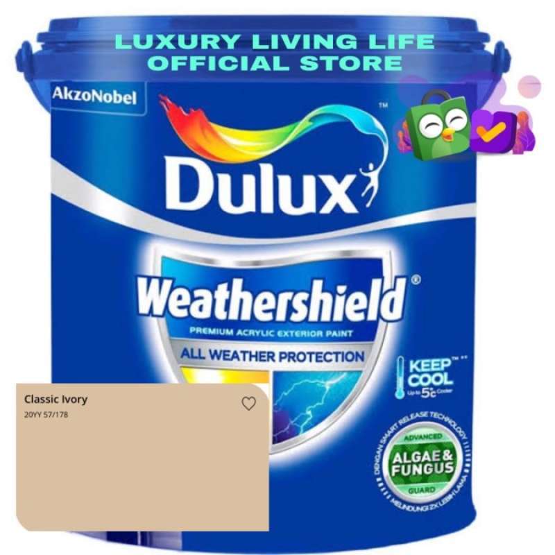 Promo Dulux Weathershield Classic Ivory 2,5L Gallon Tinting CSS Diskon ...