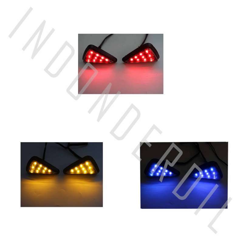 Jual Lampu Sein Tempel Segitiga Led Untuk Semua Jenis Motor Fairing Ninja 250 300 R15 R15 R25 ...