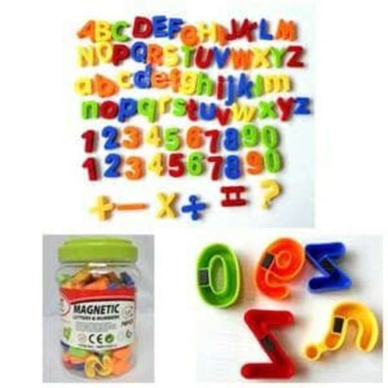 Jual Magnetic learning letters numbers angka huruf abjad berhitung ...