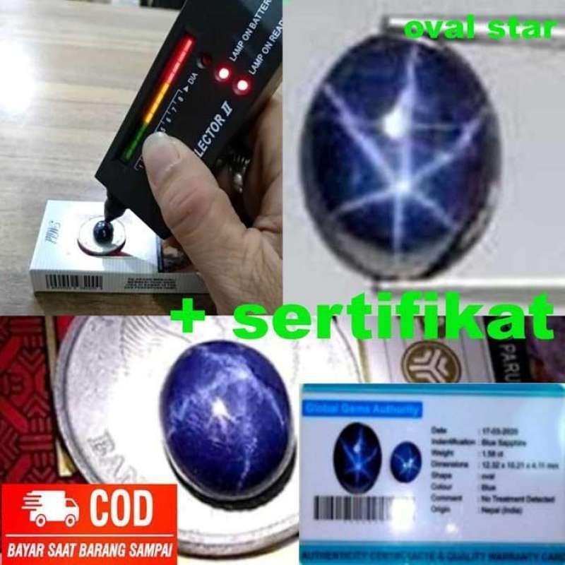 Jual Blue Sapphire Natural Star Model Terbaru Asli - Harga Terbaru ...