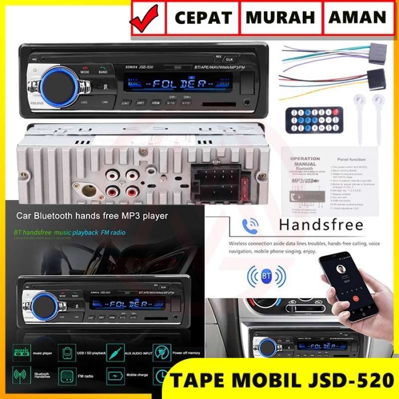 Promo Single Usb Mp3 Radio Bluetooth Tape Mobil Jsd-520 Jsd520 Diskon 23% di Seller TokOtomotif ...
