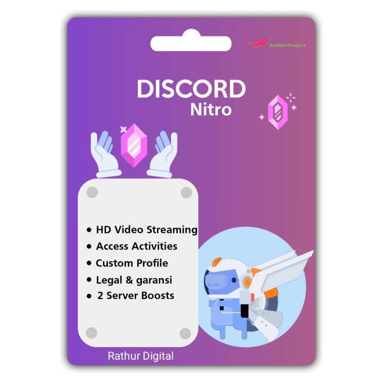 Promo Discord Nitro Boost Server Nitro 30 Hari Via Gift Diskon 23% di ...