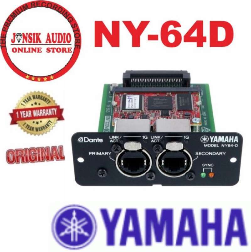 Promo Yamaha Ny64-D Dante Digital Interface Card For Tf Mixer Series Ny-64D Diskon 23% di Seller ...