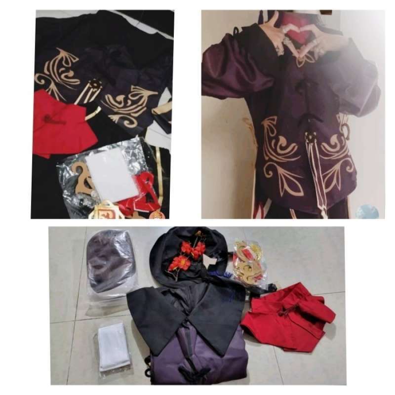 Jual Cosplay kostum full set hu tao Genshin Impact di Seller Golia ...