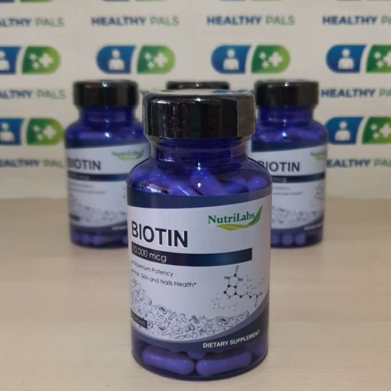 Promo nutrilabs biotin 10000 mcg 100 capsule softgels tablet 10.000 rambut Diskon 10% di Seller ...