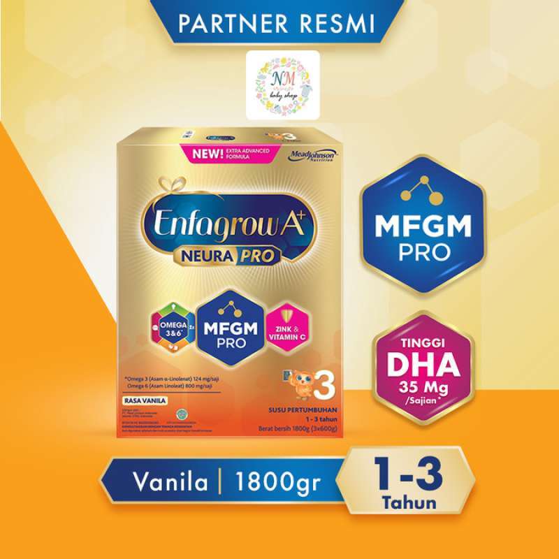 Promo Enfagrow 3 Vanila Original 1800 Gr Enfa Susu Anak 1800Gr Diskon 23% di Seller Darkness ...