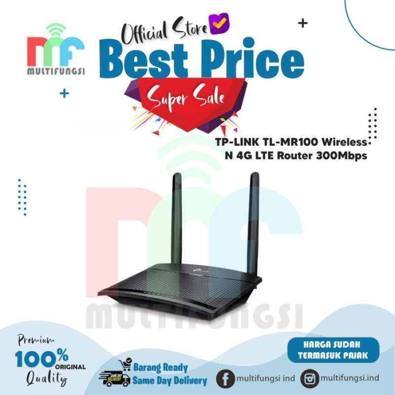 Jual Tp-link Tl-mr100 Wireless N 4g Lte Router 300mbps Tplink Di Seller ...