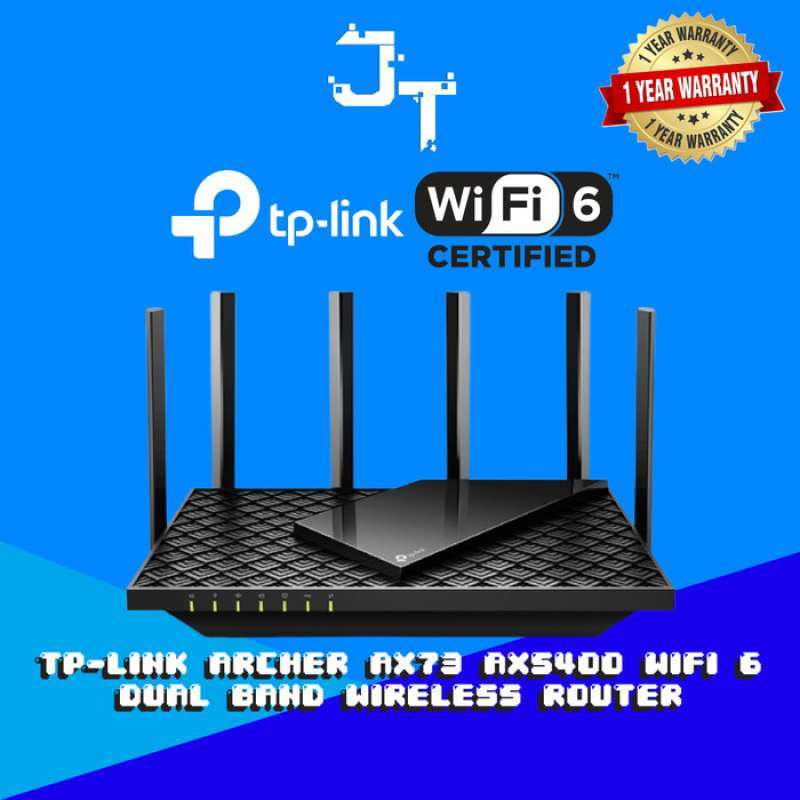 Promo TP-Link Archer AX73 AX5400 WiFi 6 Dual Band Wireless Router ...