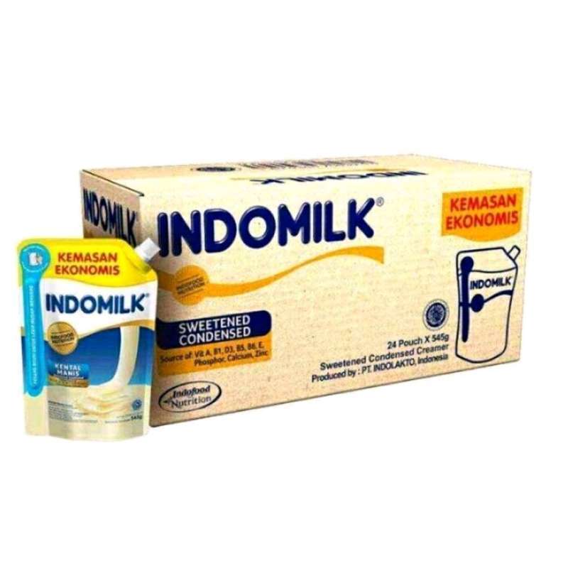 Jual Indomilk Susu kental manis pouch 545 gr x 24 pcs ( 1 karton / Dus ...