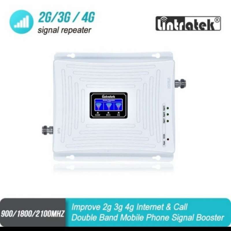 Promo booster repeater tri band GSM 2G HSDPA 3G LTE 4G 900 -1800 -2100 Mhz Diskon 23% di Seller ...