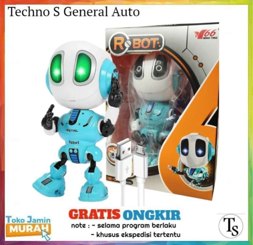 Promo Mainan Anak Robot Bicara Talking Smart Rechargeable Children Toy ...