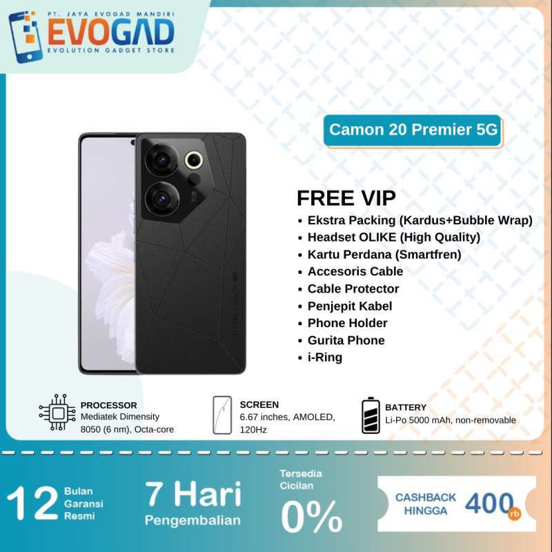 Promo Tecno Camon 20 Premier 5g | Android 13 Amoled 120hz| Garansi ...