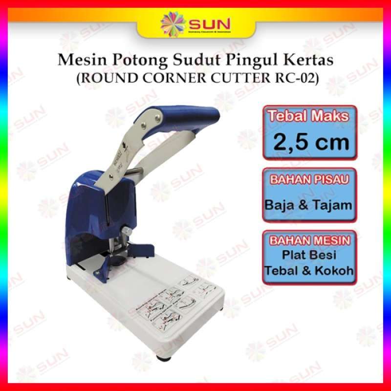 Promo Mesin Pingul 2 in 1 Alat Potong Sudut Siku Kertas & Pelubang ...
