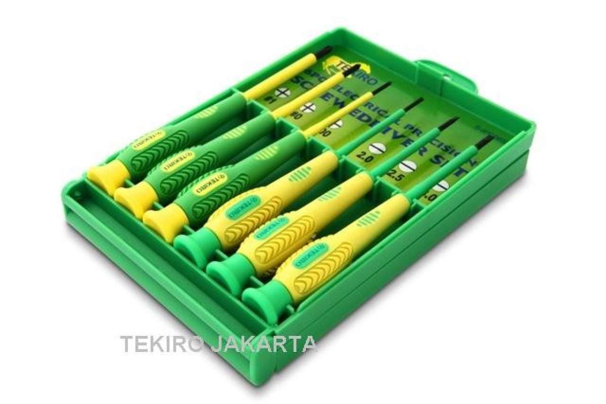 Jual Tekiro Obeng Listrik Presisi - Precision Electro Screwdriver Set 6 pcs di Seller Holica ...