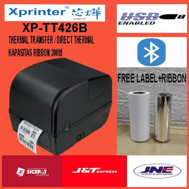 Promo PRINTER BARCODE LABEL XPRINTER XP-426B USB+BLUETOOTH= Zebra ZD ...
