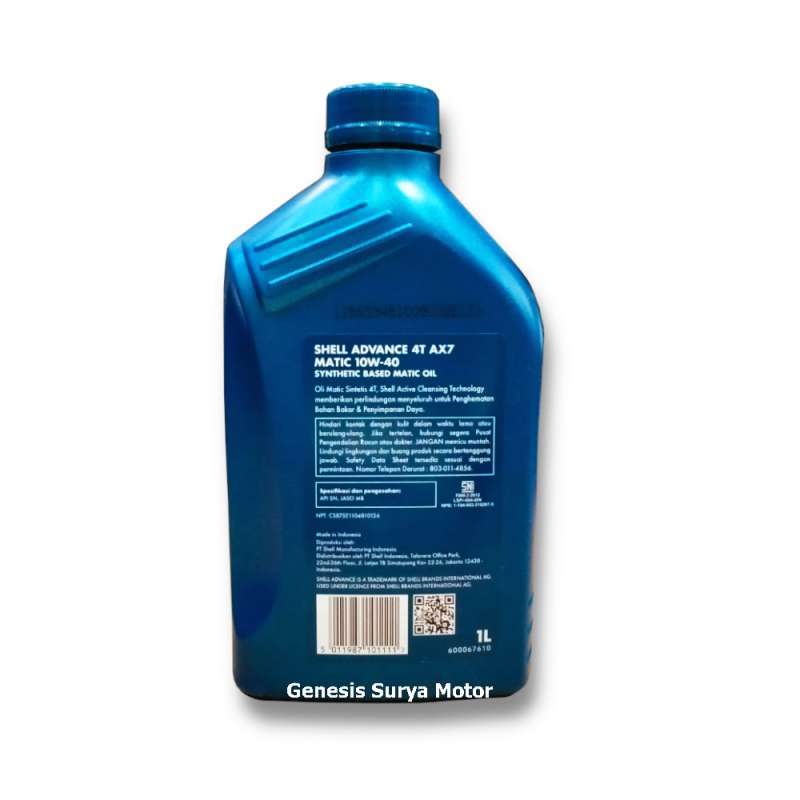 Promo Oli Shell Advance Ax7 Matic 10w40 1lt Mb Diskon 7% Di Seller ...