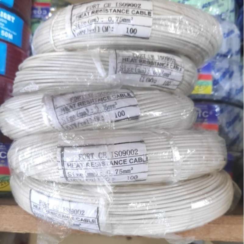 Jual Kabel Anti Panas 2.5 Mm Heat Resistance Cable Tahan Merk Fort Di ...