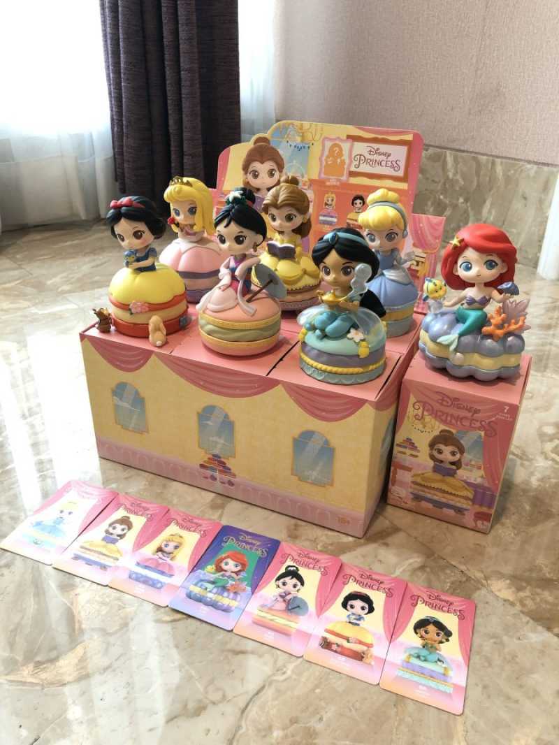 Jual Miniso Disney Princess Macaron Storage Jewelry Box- Blindbox/Blind ...