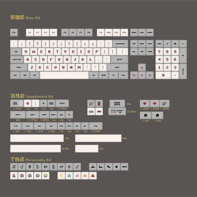 Jual Keycaps Pbt Mario Retro Xda Profile Dye Sub di Seller Tunnel store ...