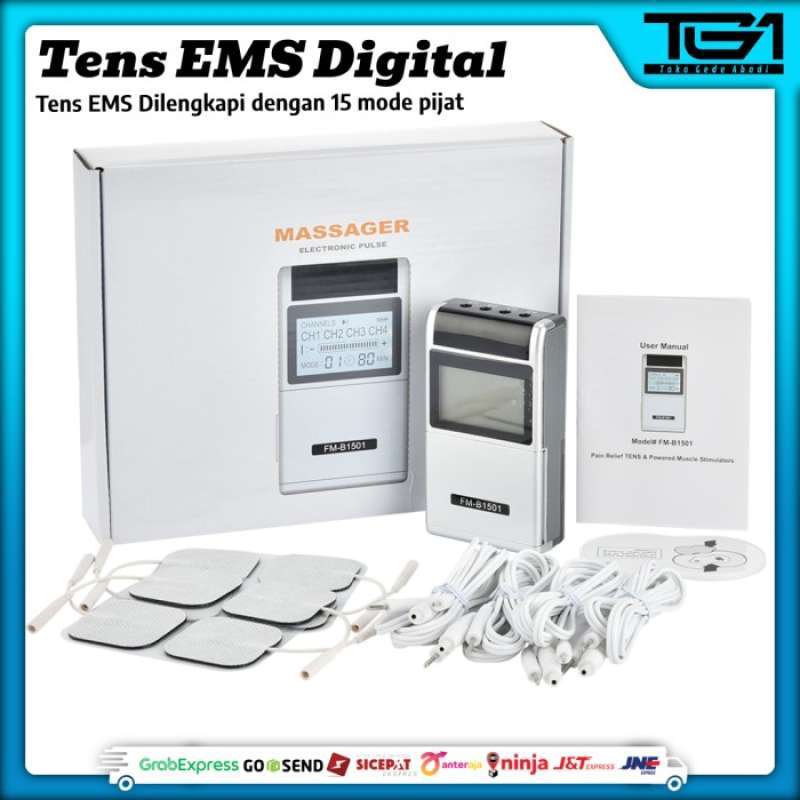 Jual Tens Ems Digital Alat Terapi Fisioterapi Stroke Denyut Nadi 15 ...