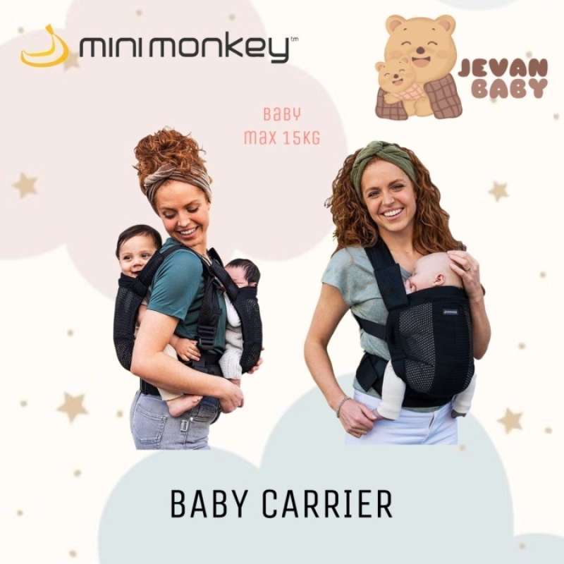 Jual Mini Monkey Baby Carrier / Gendongan Minimonkey - Multicolor di ...