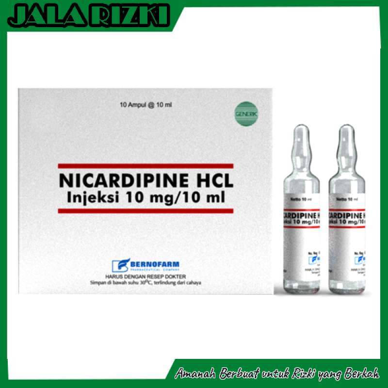Jual Nicardipine Hcl Injeksi 10mg/10 Ml - 1 Box Isi 10 Ampul @10 Ml Di Seller Jala Rizki ...