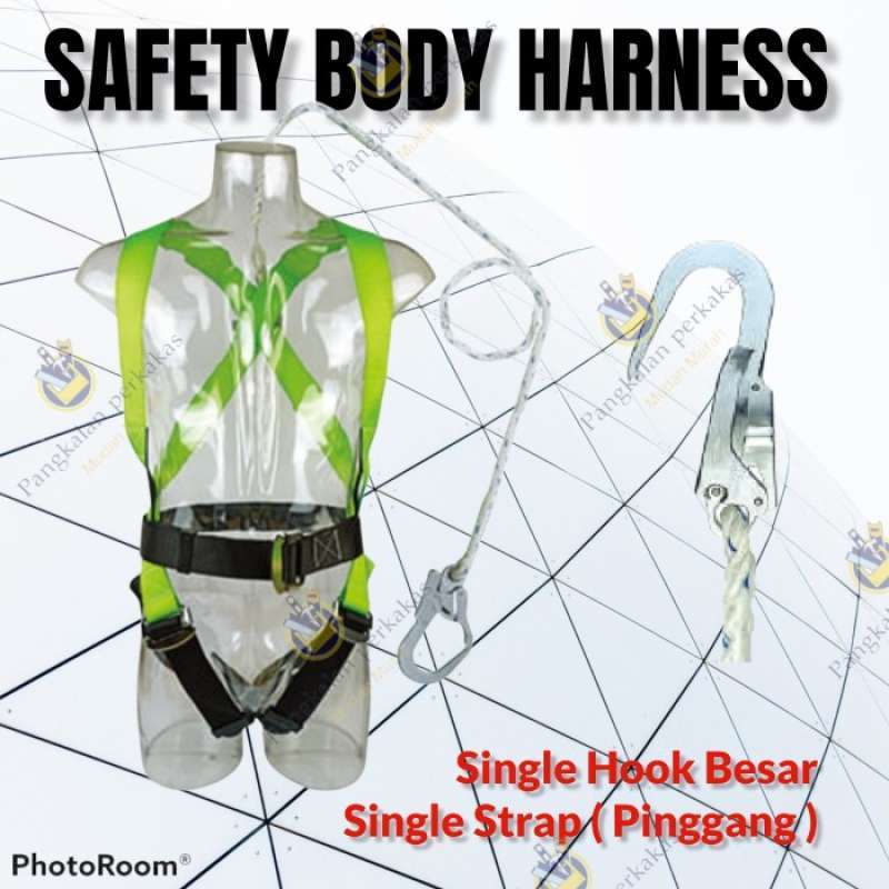 Promo Safety body harness single hook single strap | alat safety ...