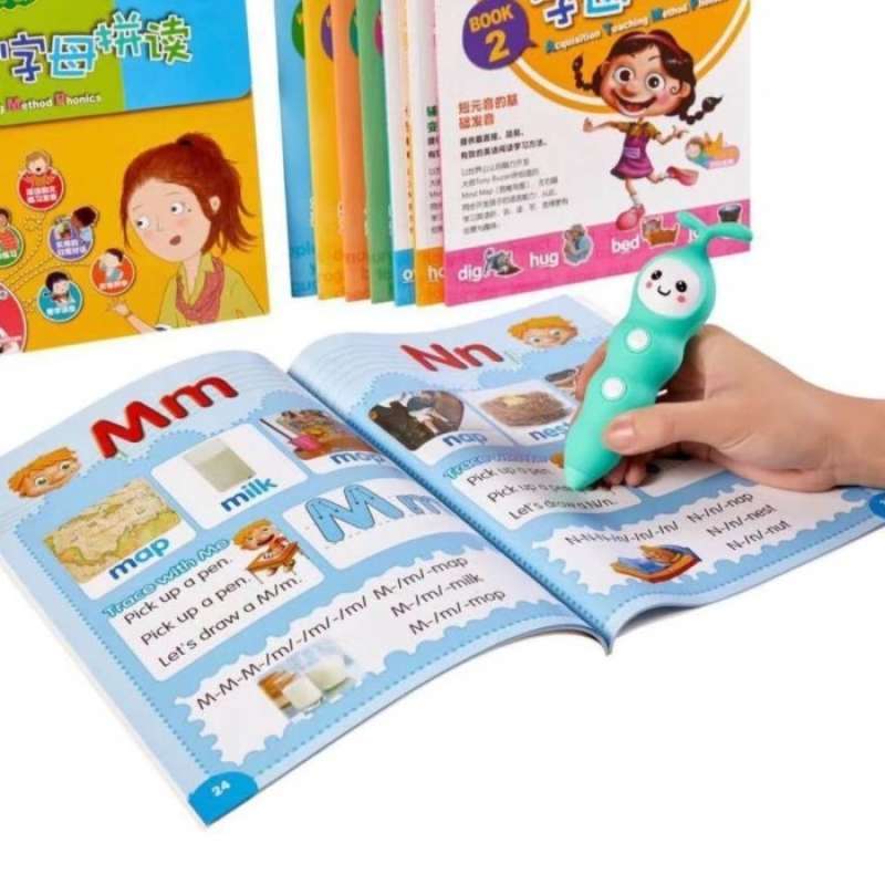 Promo Learn Phonics Set (4+4) With Smart Reading Pen Diskon 23% Di ...
