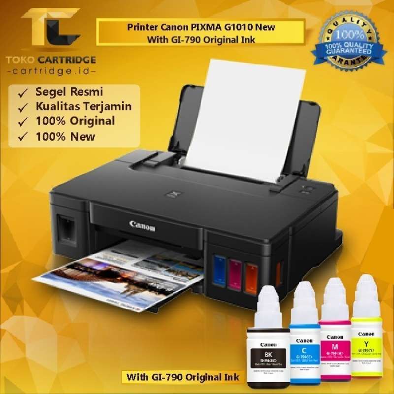 Promo Canon Pixma G1010 Printer With Tinta 790 CMYK New Original Diskon ...