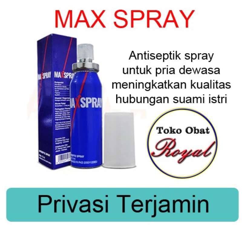 Promo Maxspray Antiseptic Spray Pria Penunjang Stamina Diskon 21% Di Seller Meena Store ...