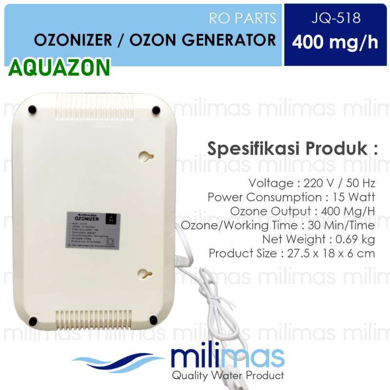 Jual Aquazon Jq518 Ozonizer - Mesin Ozon Generator -sterilizer Ozone Sayur Dan Buah Di Seller ...