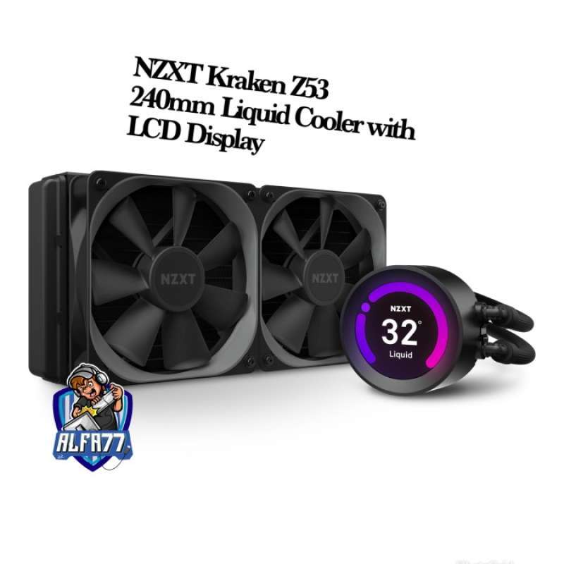 Promo NZXT Kraken Z53 240mm Liquid Cooler with LCD Display - Processor ...