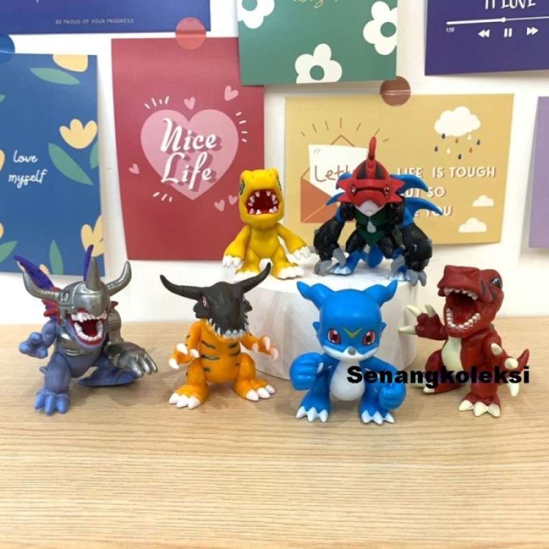 Promo Digimon Adventure AGUMON Action Figure Set isi 9 Diskon 33% di ...