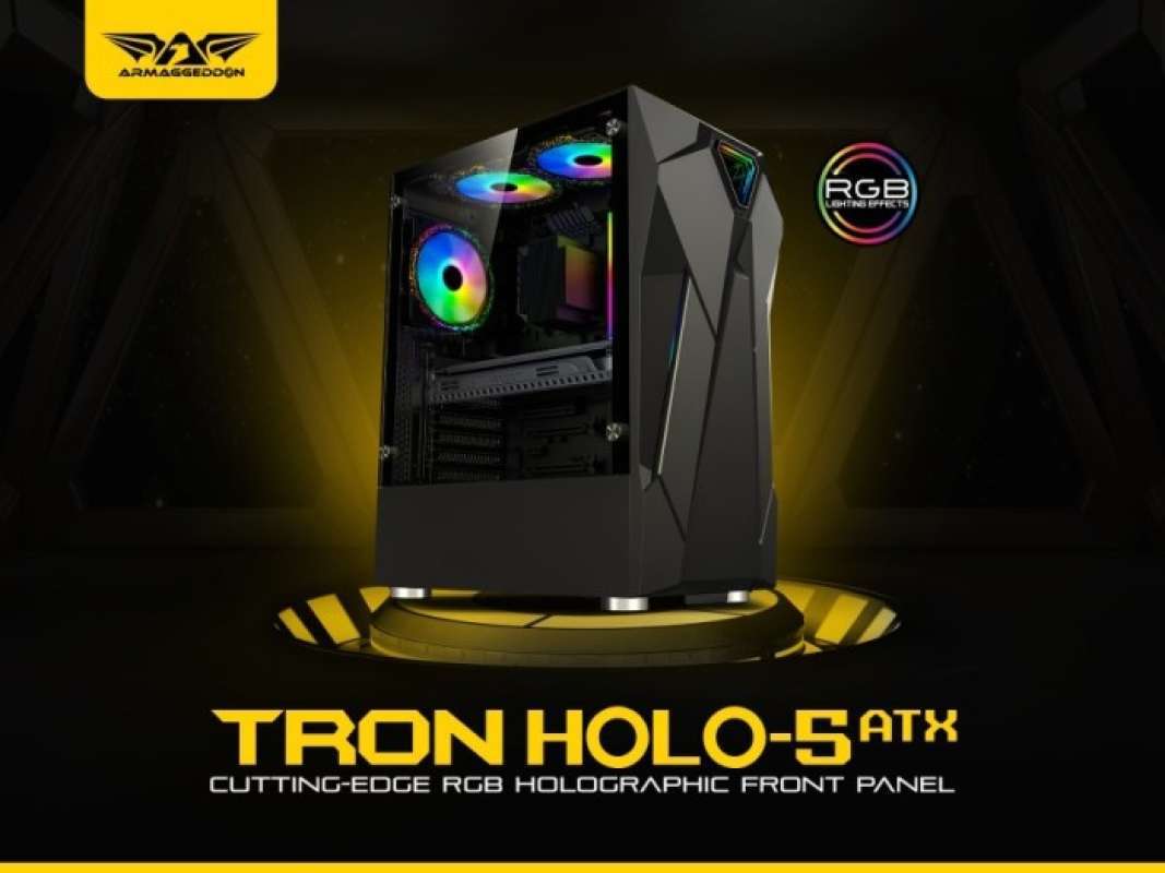 Promo Tron Holo 5 ATX RGB Holographic Gaming Case PC Chassis Diskon 23% ...