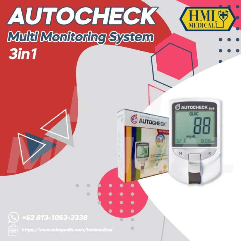 Jual Autocheck 3in1 Multi Monitoring System Alat Cek Darah Di Seller ...