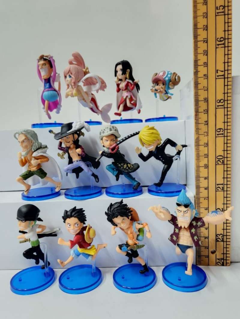 Promo WCF ONE PIECE ACTION FIGURESET 12PCS RUNNING LUFFY BOA FRANKY ...
