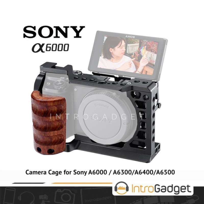 Promo CAGE RIG SONY A6000 A6300 A6400 A6500 WOODEN SMALLRIG UURIG ...