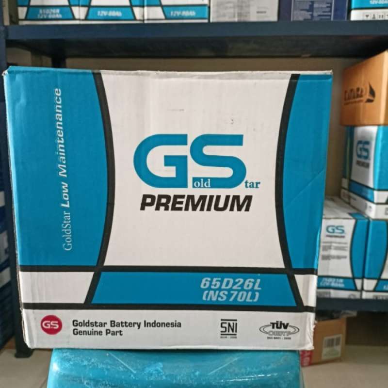 Promo Aki Baterai Basah Gs Goldstar Ns70l/65d26l Grs 3 Bln Escape ...