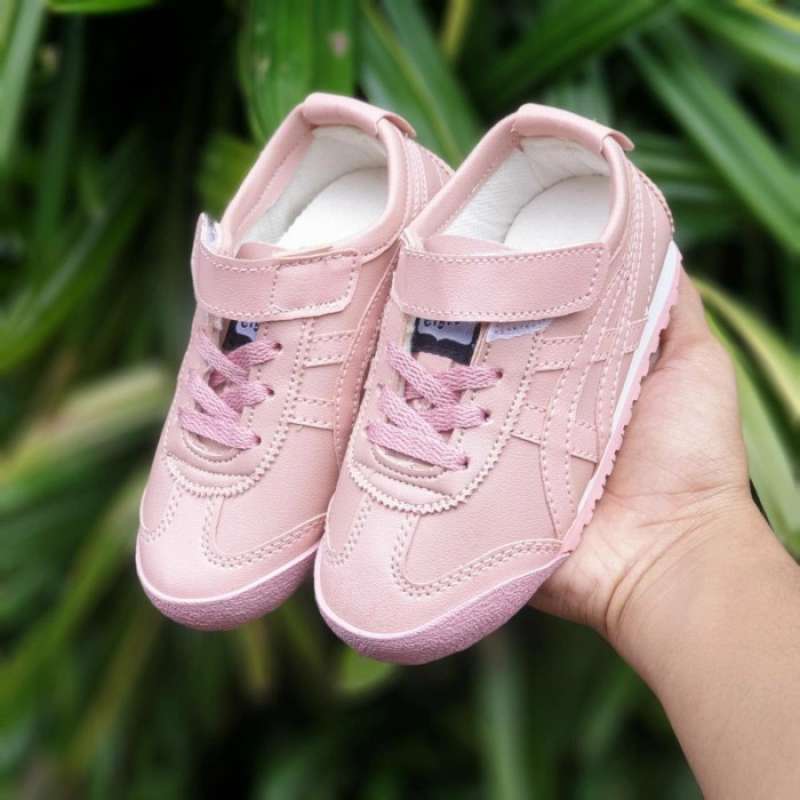 Promo sepatu sneakers anak cewek perempuan mulai 1 tahun perekat peach ...