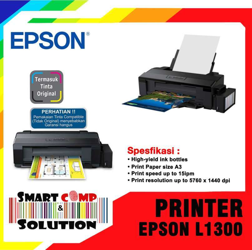 Promo Printer Epson L1300 A3 Print Photo 4 Warna Infus Ink Tank Diskon ...