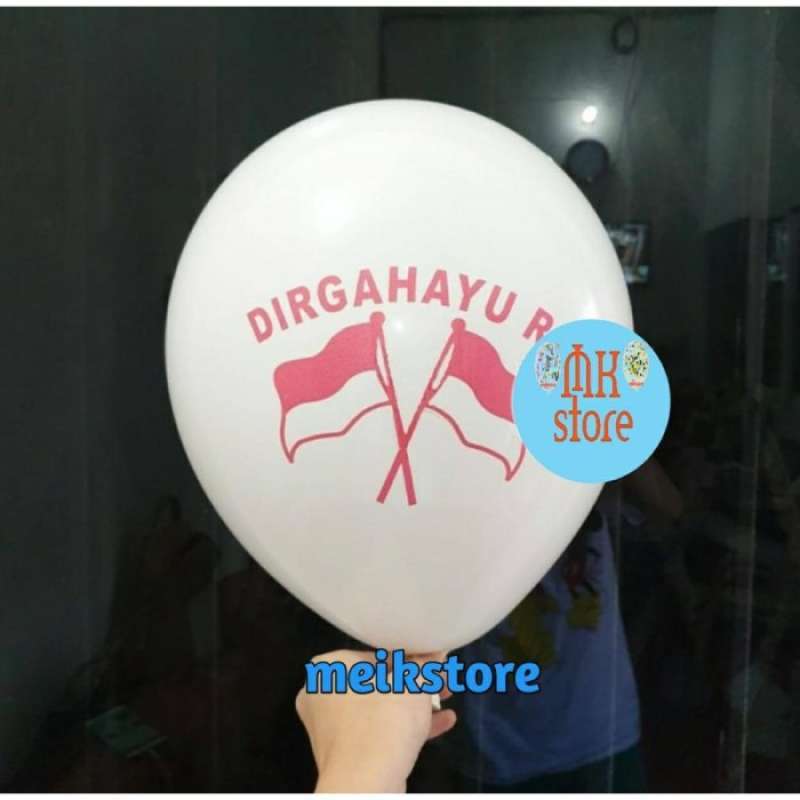 Jual Promo Bendera / Balon Latex Merah Putih Dirgahayu / Balon 17 ...