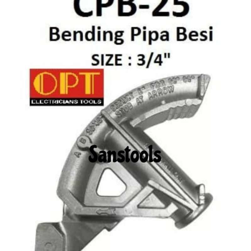 Promo Manual Pipe Bender Opt Cpb-25 Bending Alat Tekuk Pipa Besi 3/4 ...