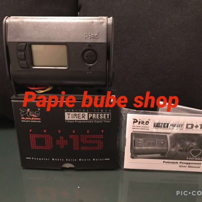 Promo Timer Piro Preset Digital DC 12 volt 15 Auto program on off ...