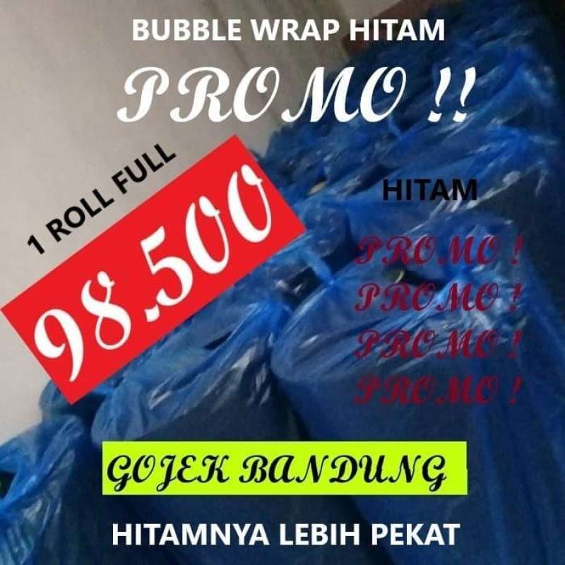 Jual Bubble Wrap Hitam 1 Roll 1.25m X 50m Murah Premium Bubblewrap Bandung Di Seller Utama ...